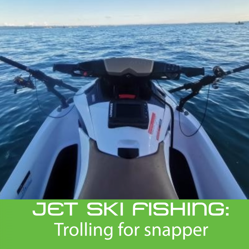 Jet Ski Fishing : Setting up rod holders to troll for snapper RAILBLAZA