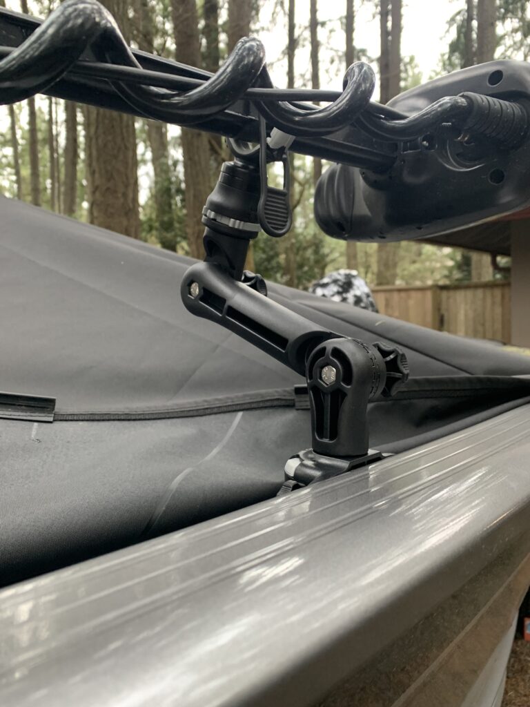 Trolling Motor Support XL with SidePort Tracloader SureMount | RAILBLAZA