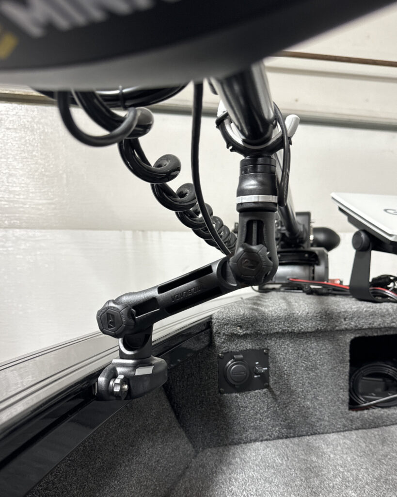 Trolling Motor Support XL with SidePort Tracloader SureMount | RAILBLAZA